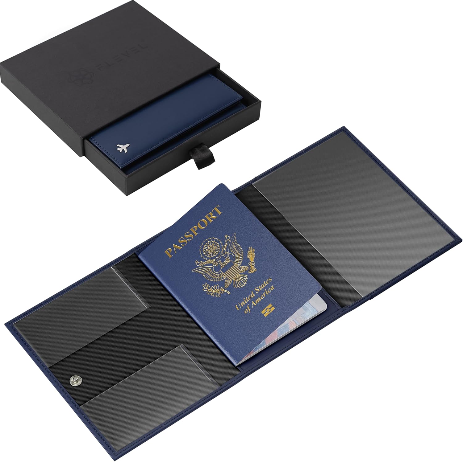 Flevel v2 Pilot document holder, Pilot wallet, RFID-Blocking, Travel ...