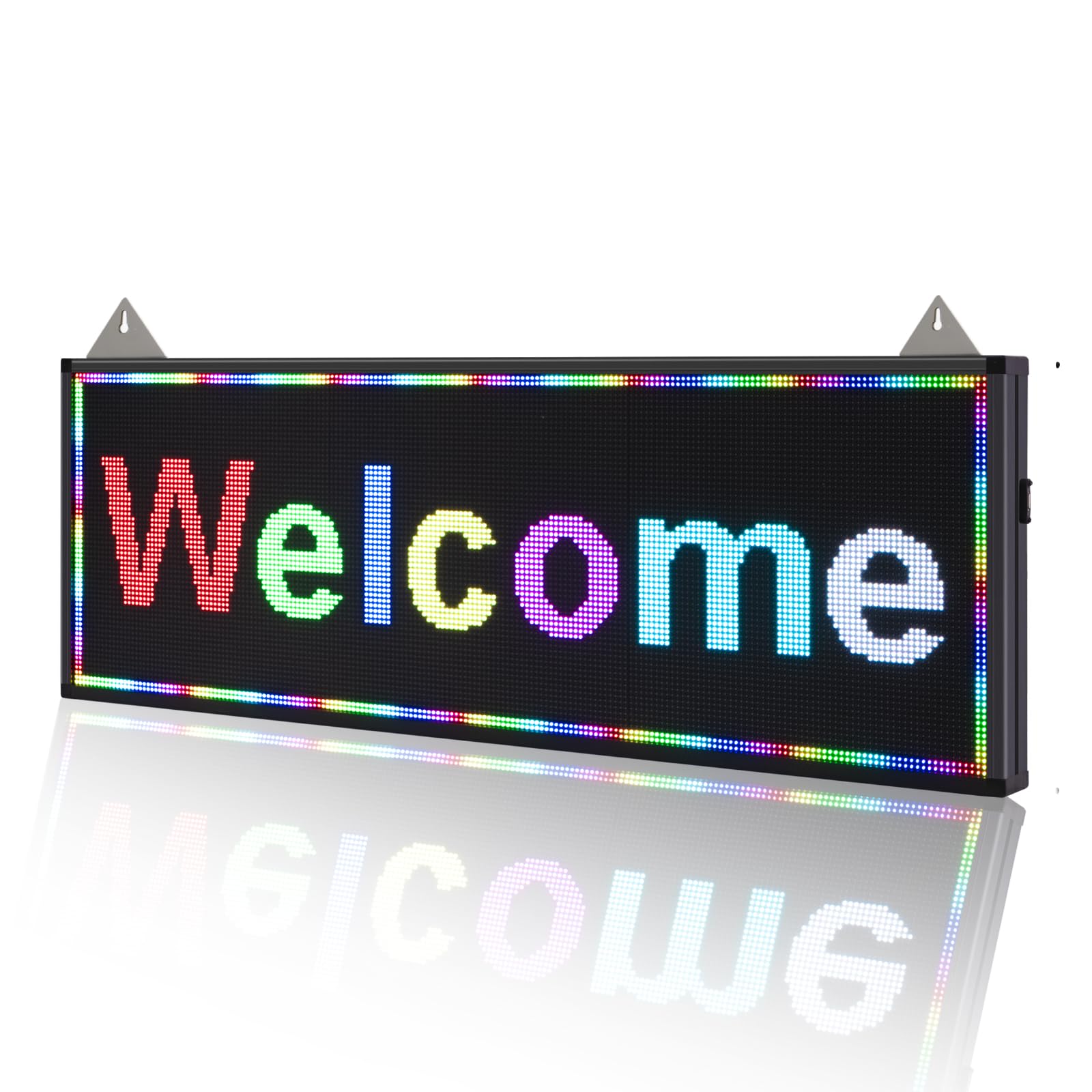 Amazon.com: QNK P5 LED Sign Full Color 40x15 Inch Programmable ...