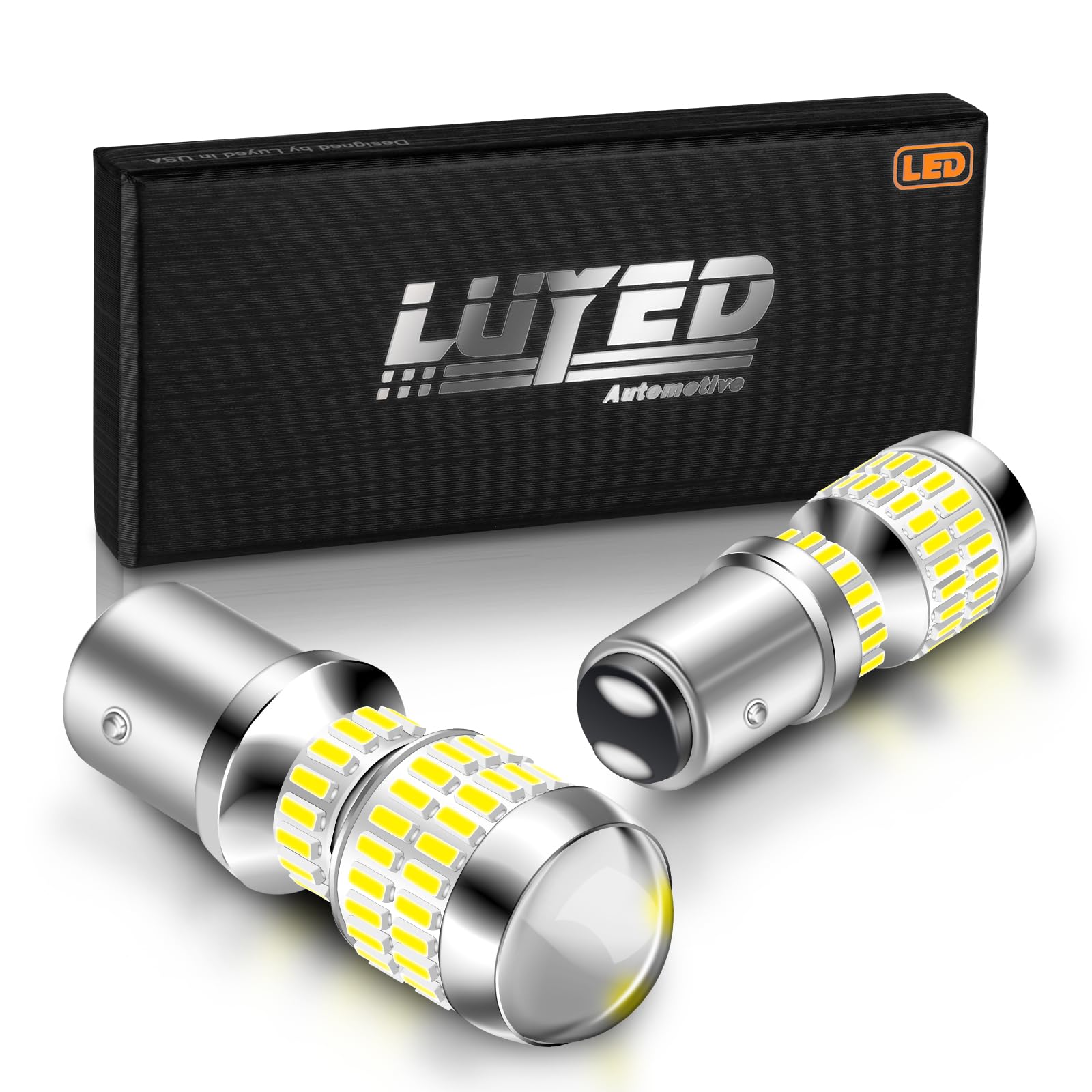 LUYED 1157 LED Bulb Xenon White 1500 Lumens Extremely Bright 1157 2057 ...