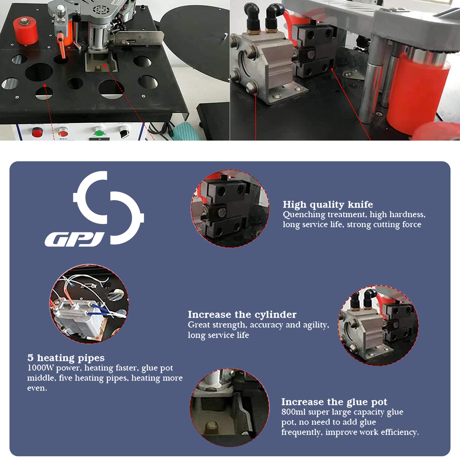 Snapklik.com : Benchtop Edge Bander, Woodworking Portable Edge Bander ...