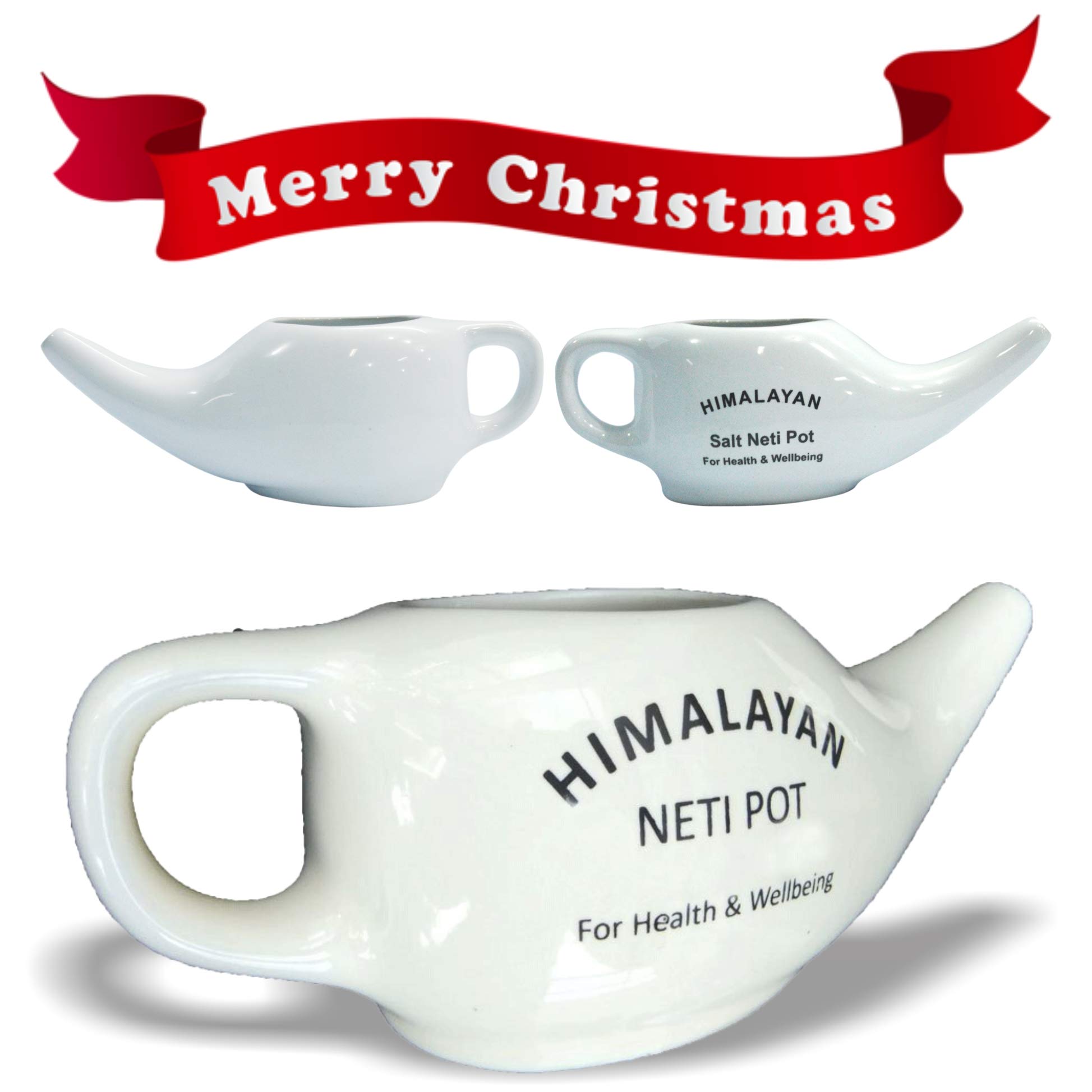 Buy Neti Pot Nasal Irrigation Nasal Lavage Nasal Rinsing Salt Ceramic ...