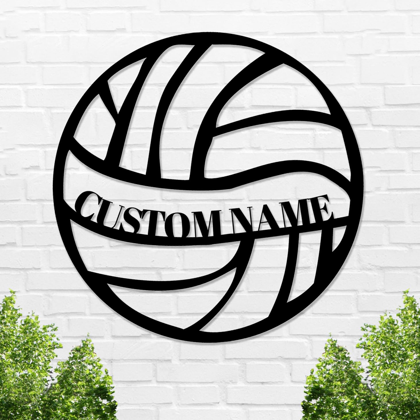 Amazon.com: Custom Volleyball Sign Metal Wall Art, Personalized ...