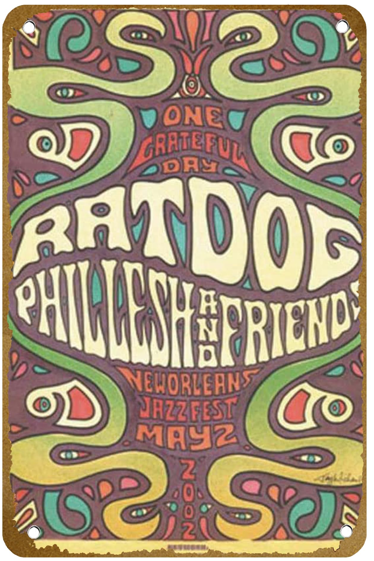 Ratdog Logo Ratdog Concert Poster F 610 Fillmore Etsy