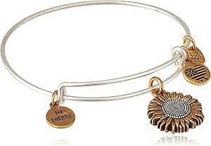 Amazon.com: Alex and Ani Tokens Expandable Bangle for Women, Life's Token Charms, Made in the ...
