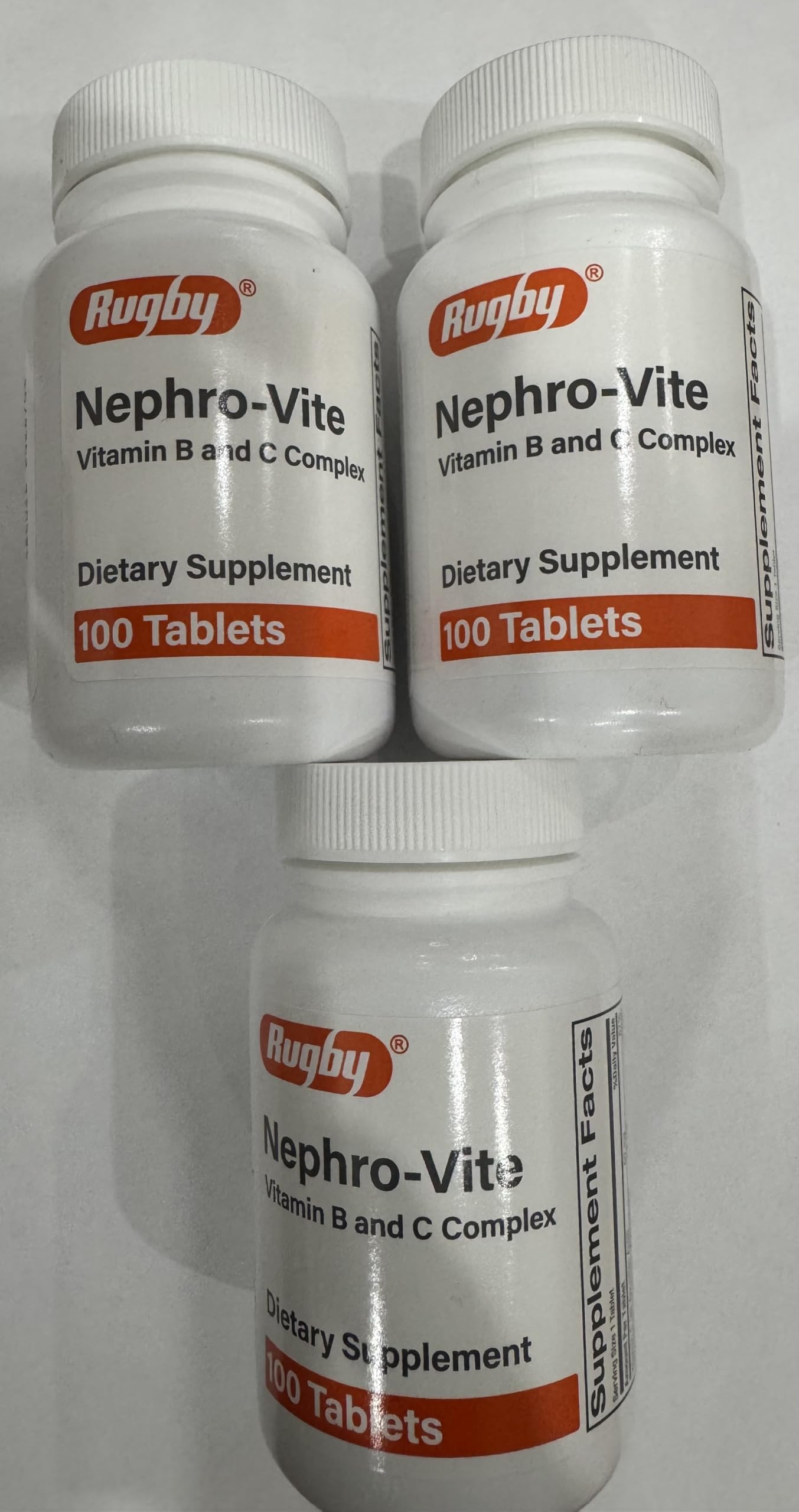 Amazon.com: Rugby Nephro-Vite Vitamin B and C Complex Dietary ...