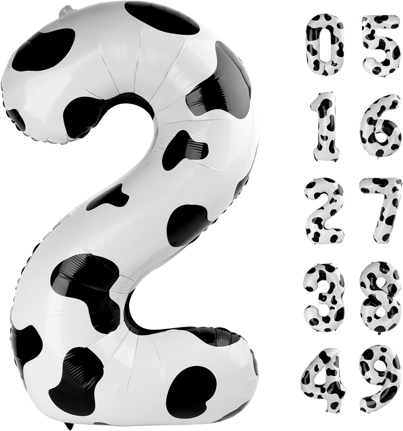Amazon.com: Cow Print Number Balloon Birthday Decorations, 40 inch ...