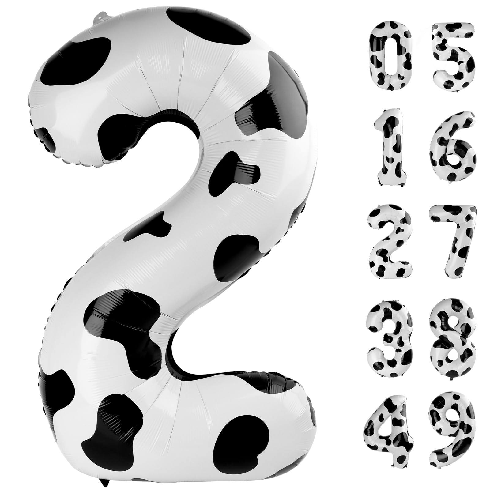 Amazon.com: Cow Print Number Balloon Birthday Decorations, 40 inch ...