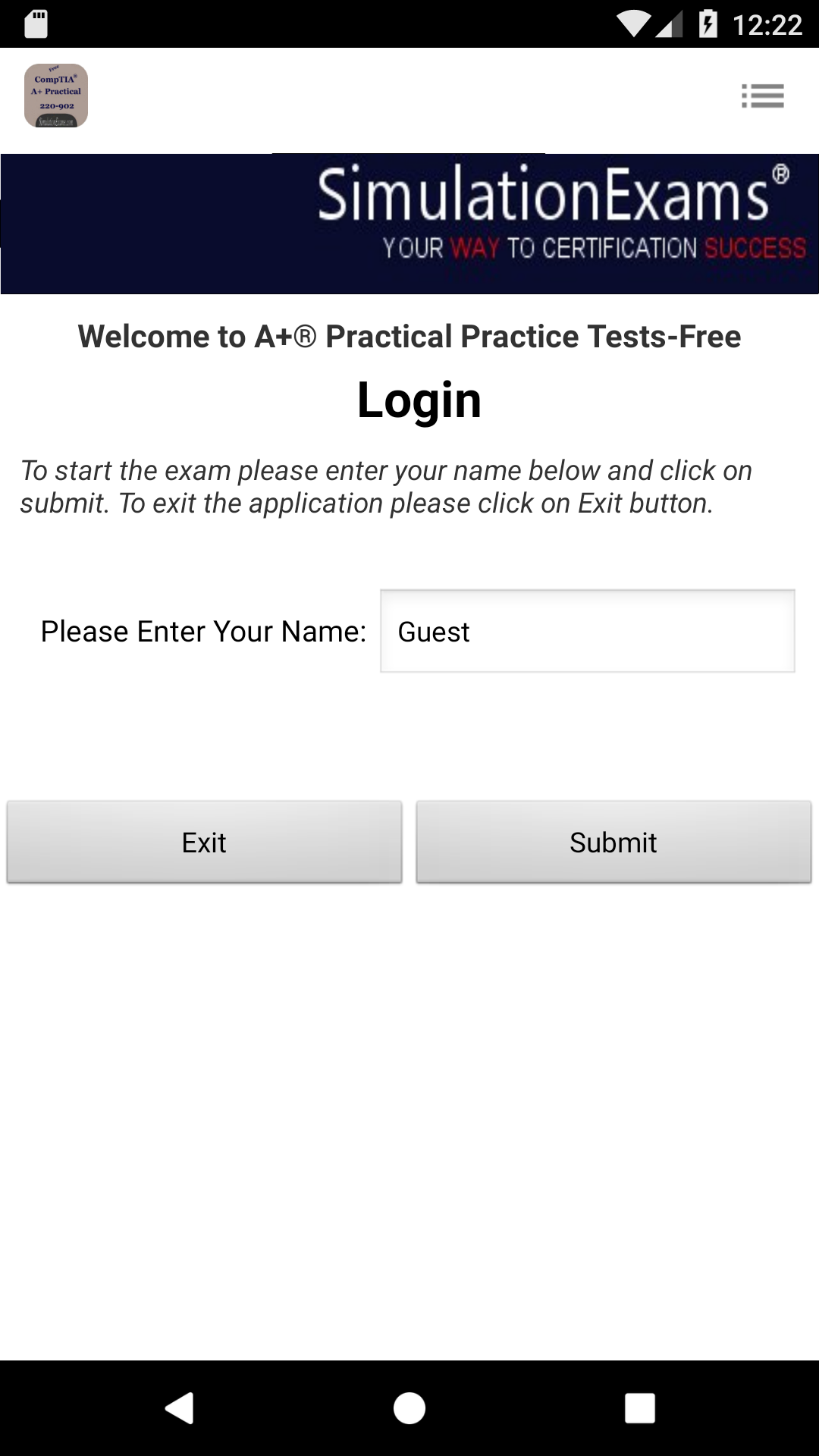 A+ Practical Practice Tests-Free - App on Amazon Appstore