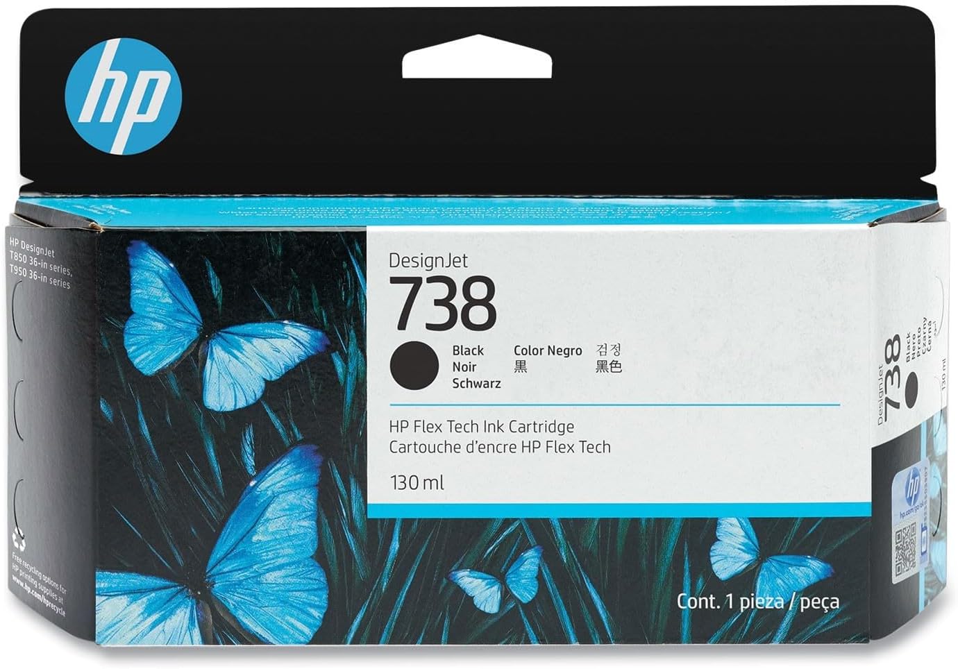 Amazon.com: HP 738 130-ml Black DesignJet Ink Cartridge : Office Products