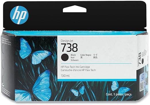 Amazon.com: HP 738 130-ml Black DesignJet Ink Cartridge : Office Products