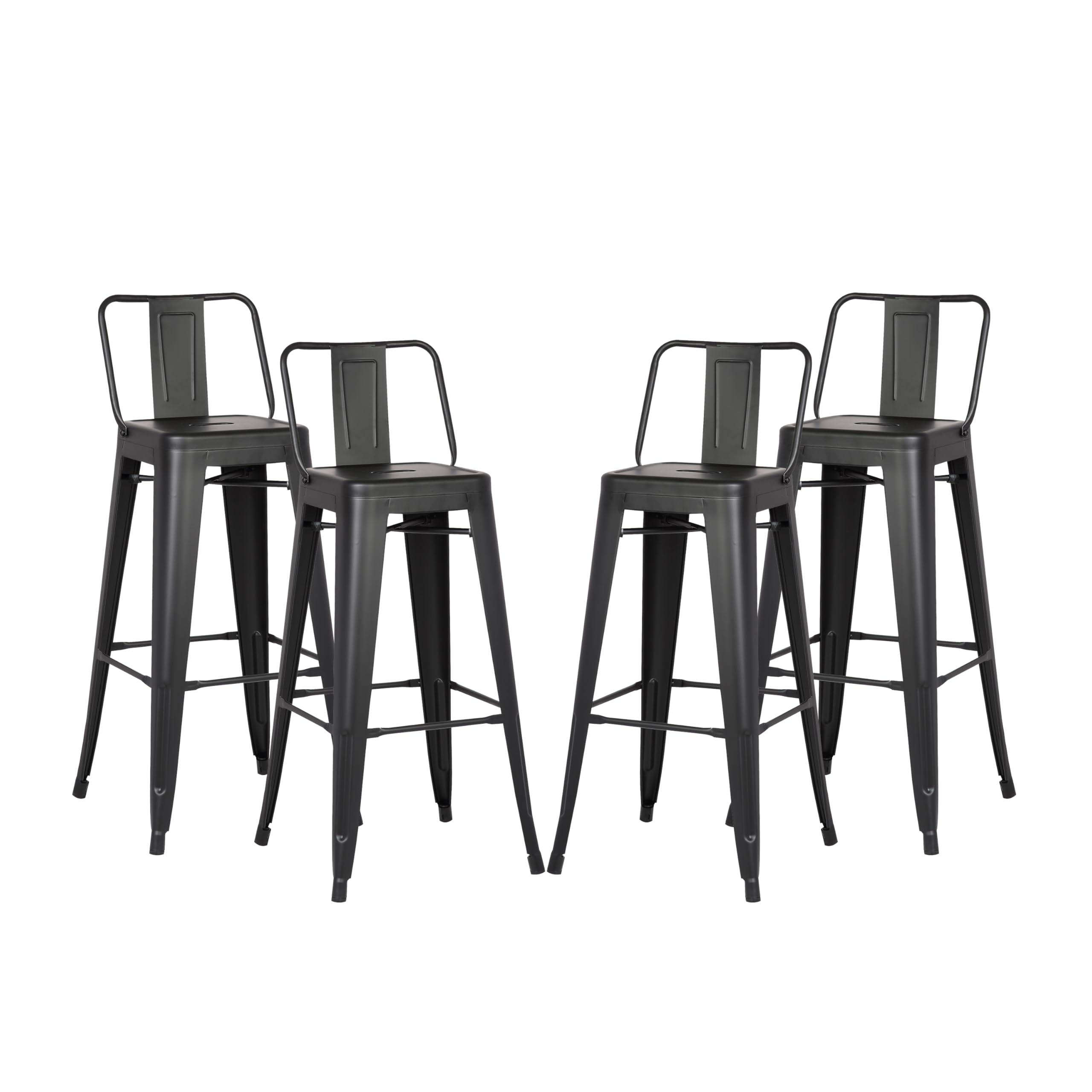 Amazon.com: AC Pacific Modern Industrial Metal Bar Stools with Stylish ...