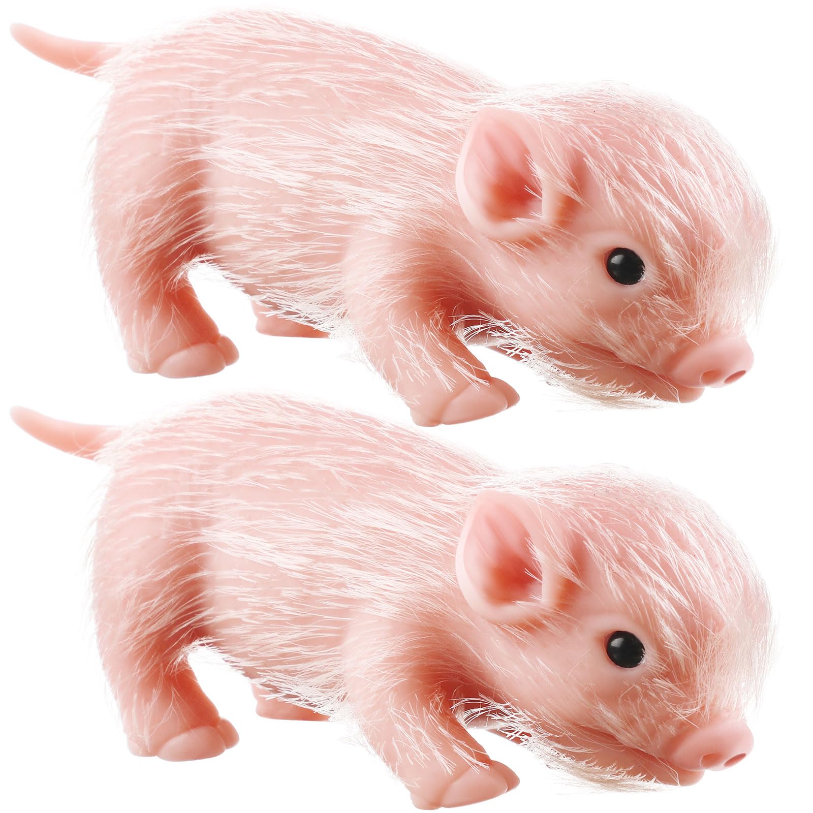 Amazon.com: Vinsot 2 Pieces Silicone Pigs 5 Inch Mini Dolls Lifelike ...