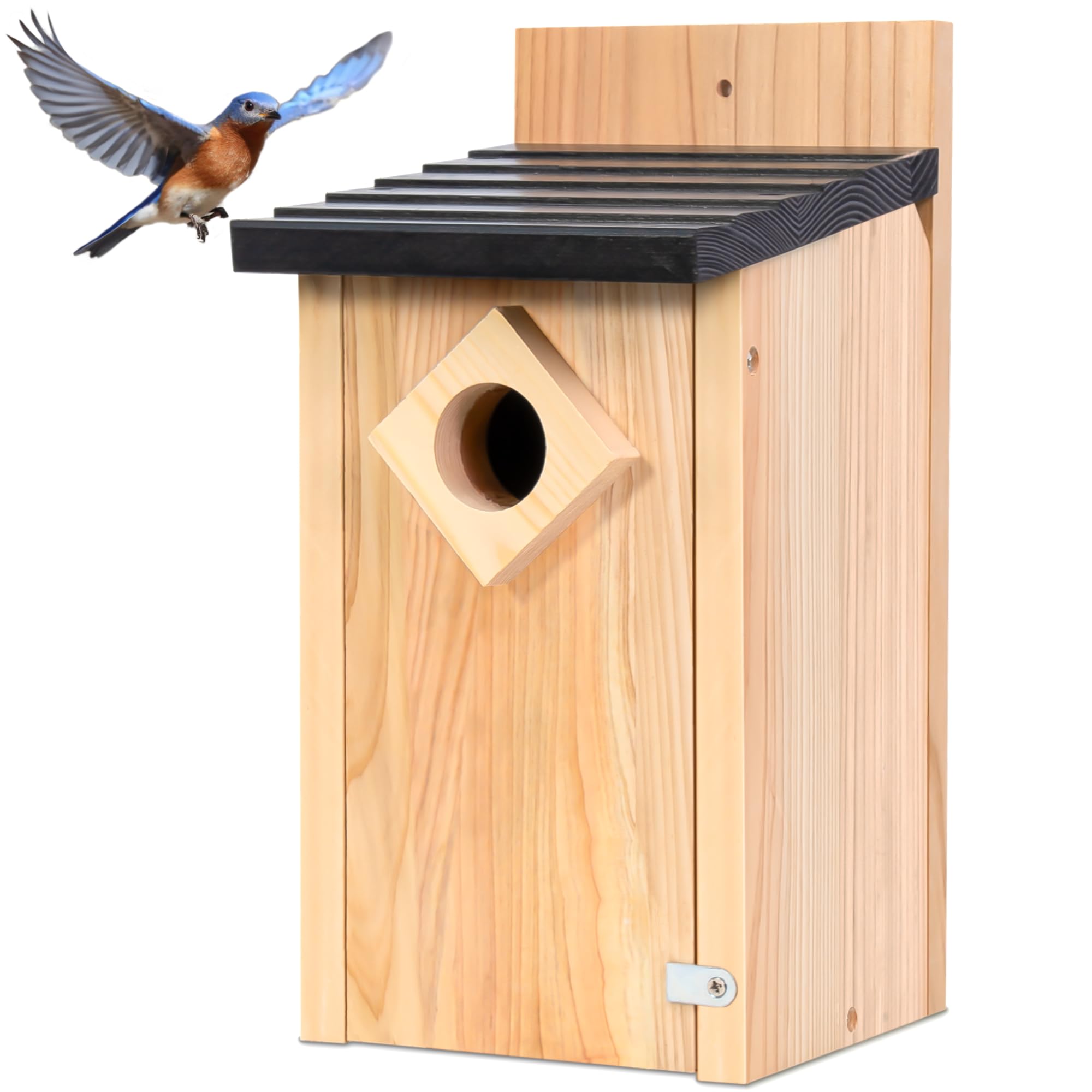 Snapklik.com : Wood Blue Bird House, Waterproof Bluebird Houses For ...
