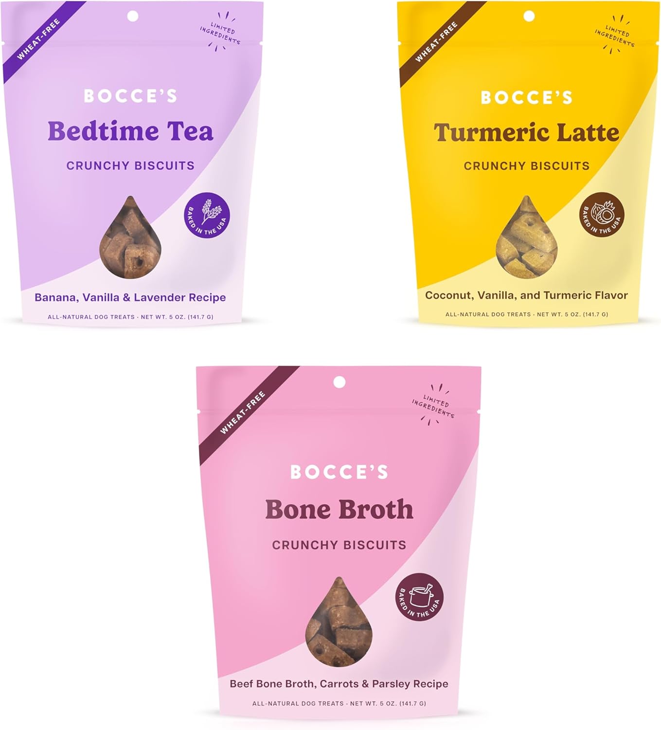 Amazon.com : Bocce's Bakery Oven Baked Wellness Lovers Treat Bundle for ...