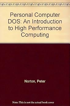 Amazon | Personal Computer DOS: An Introduction to High Performance ...