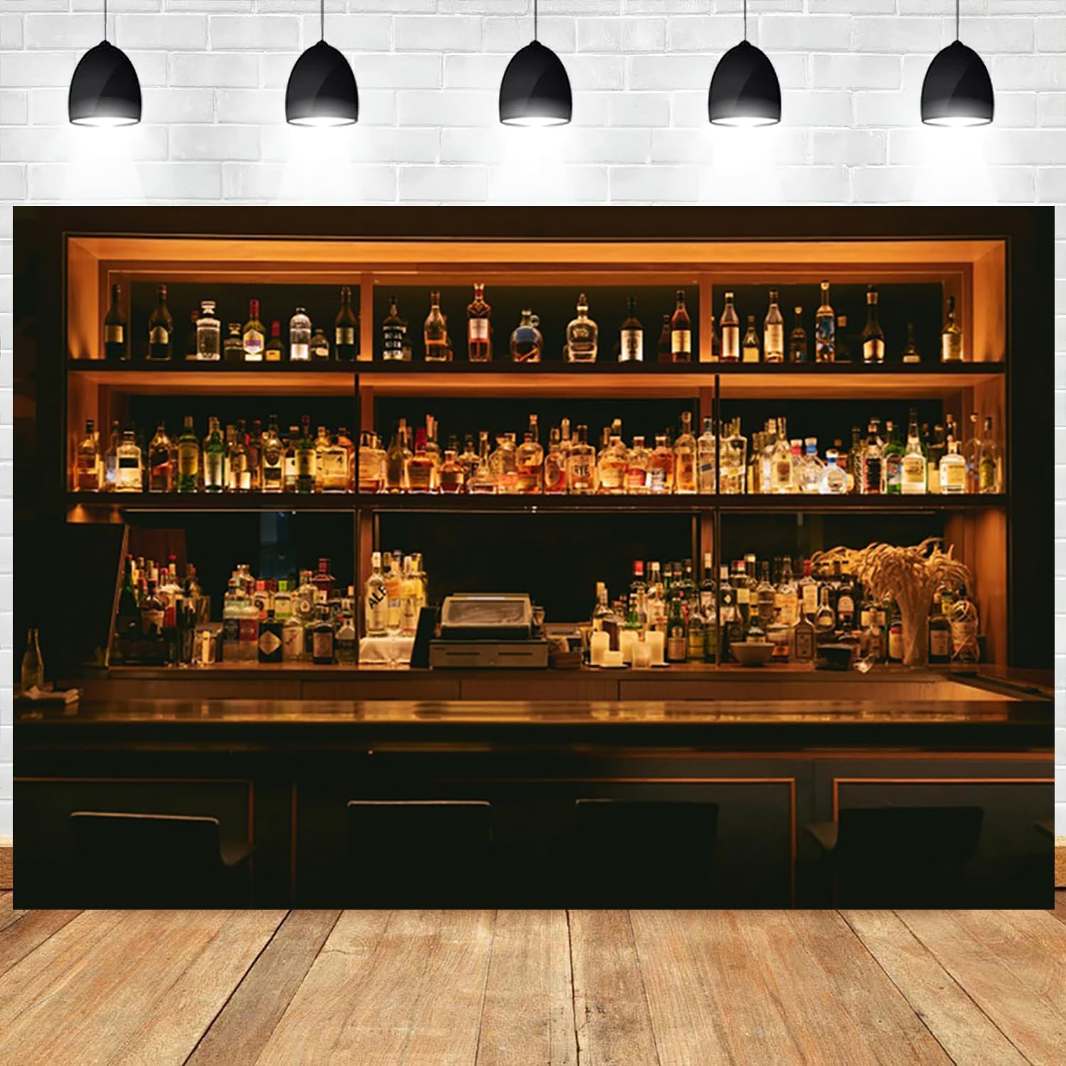 Amazon.com : 7x5ft Bar Backdrop Nightclub Pub Bar Counter Photography ...