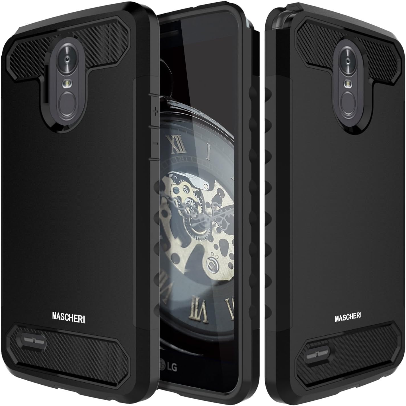 Amazon.com: LG Stylo 3 / Stylo 3 Plus Case, Mascheri [Carbon Fiber ...