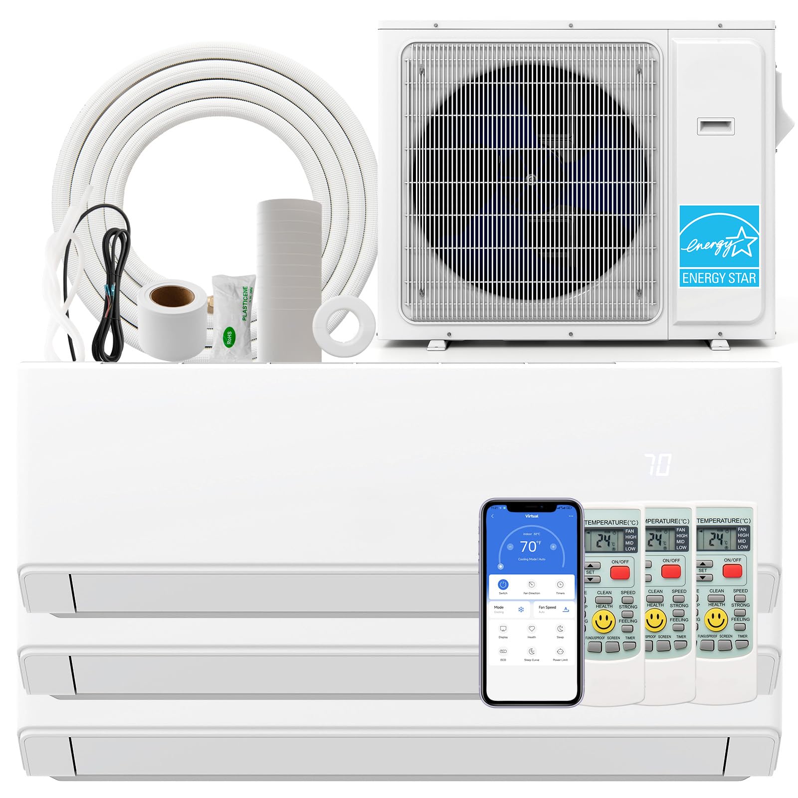 Simoe 30k Btu Odu Tri 3 Zone Mini Split Air | Desertcart PAKISTAN