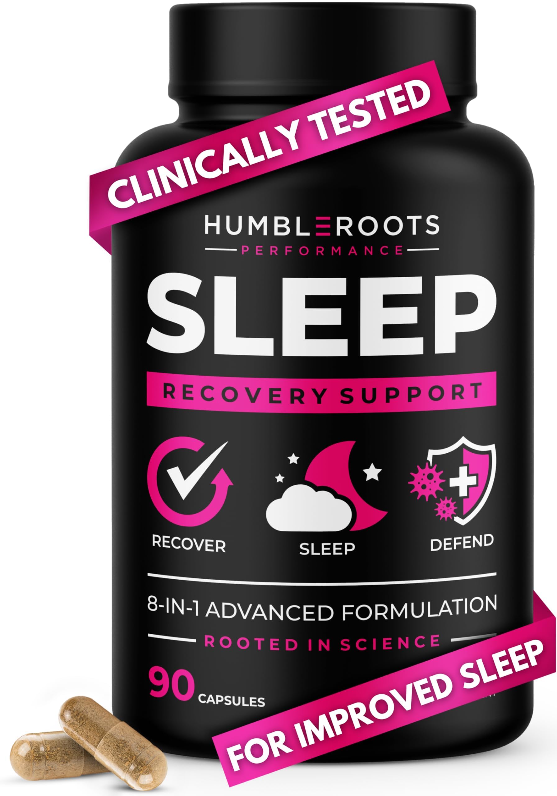 Amazon.com: 8-IN-1 All-Natural Sleep Aid Supplement for Recovery ...