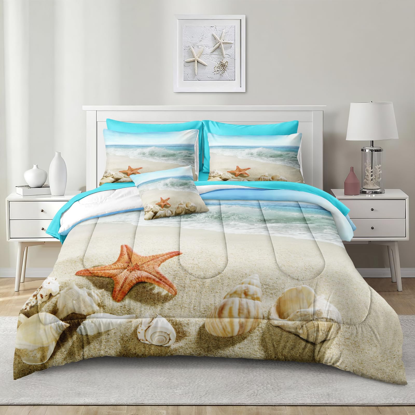 Amazon.com: Bedbay Coastal Bedding Girls Boys Full Size Comforter Set ...