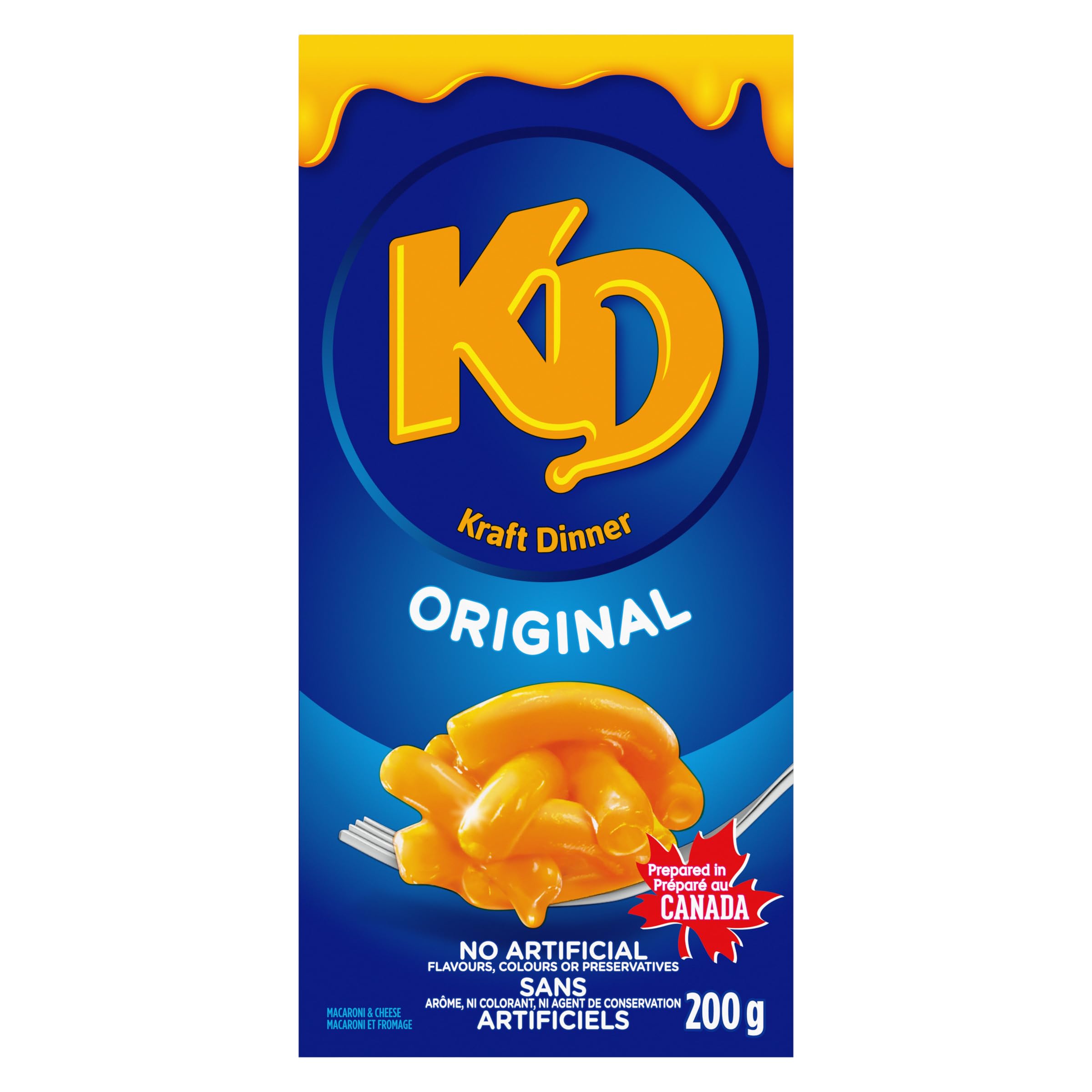 Kraft Dinner Original Macaroni and Cheese Dinner, 200g, 12 ct Case ...