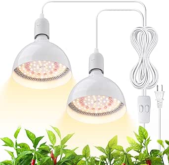 Amazon.com : Barrina LED Grow Light Bulb, 50W (2 x 25W) Full Spectrum ...