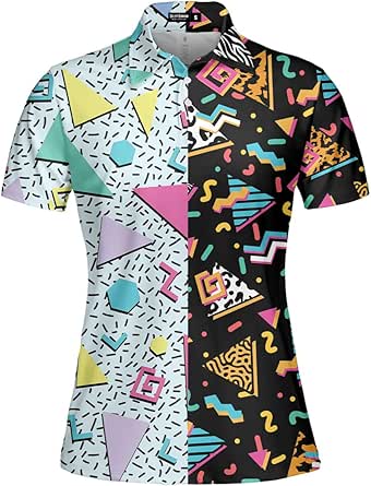 Amazon.com: Funny Neon Golf Polo Shirts for Women Golfing Performance ...