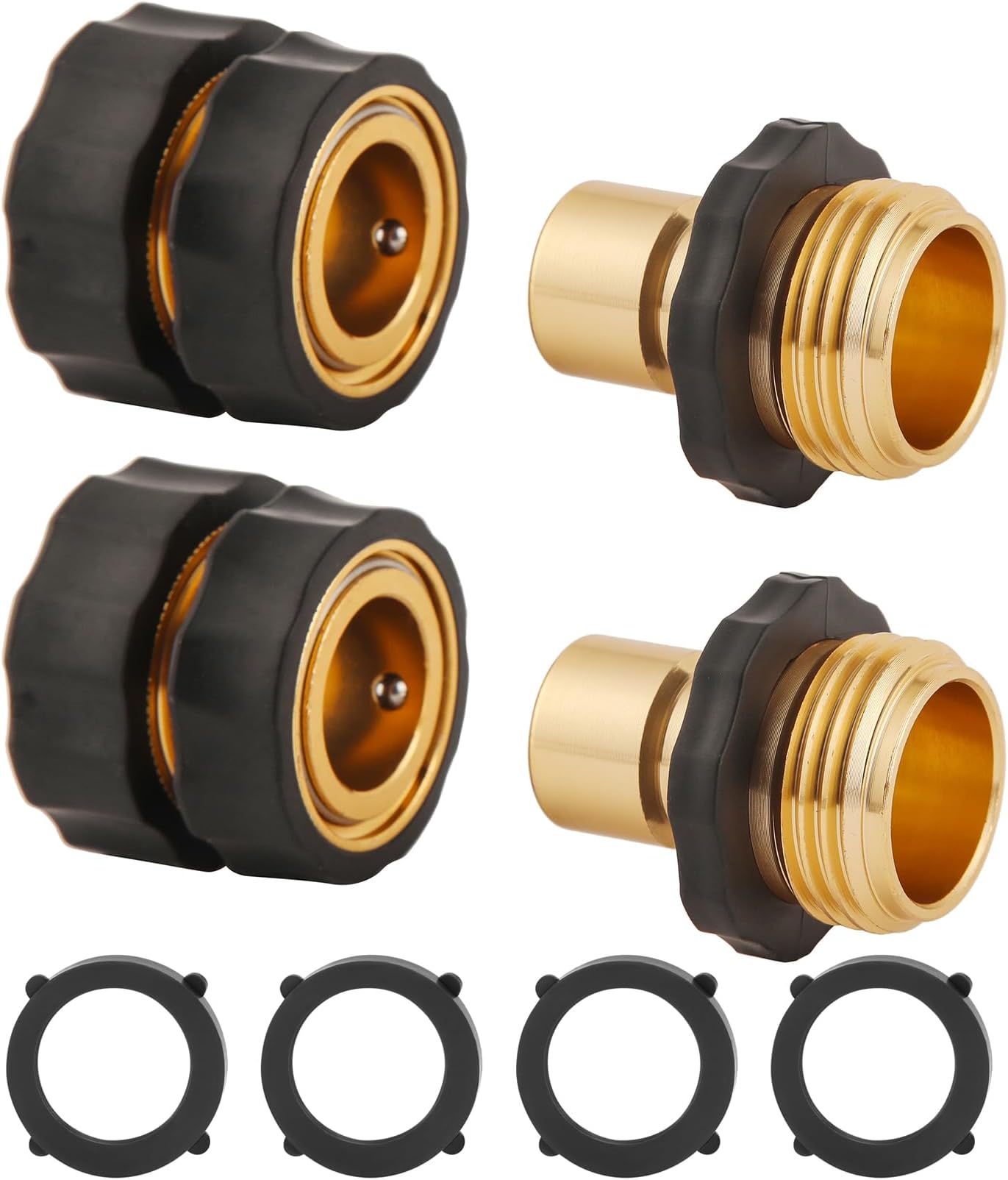 Amazon.com: UNCO- Garden Hose Quick Connectors, 3/4 Inch, 2 Sets (2 ...