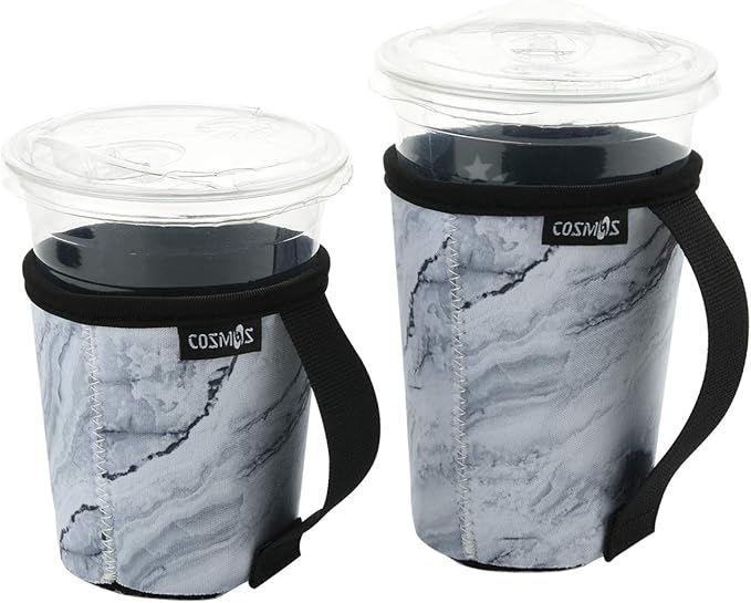 Amazon.com: CM Reusable Coffee Cup Sleeve Iced Coffee Mug Sleeve Cover ...