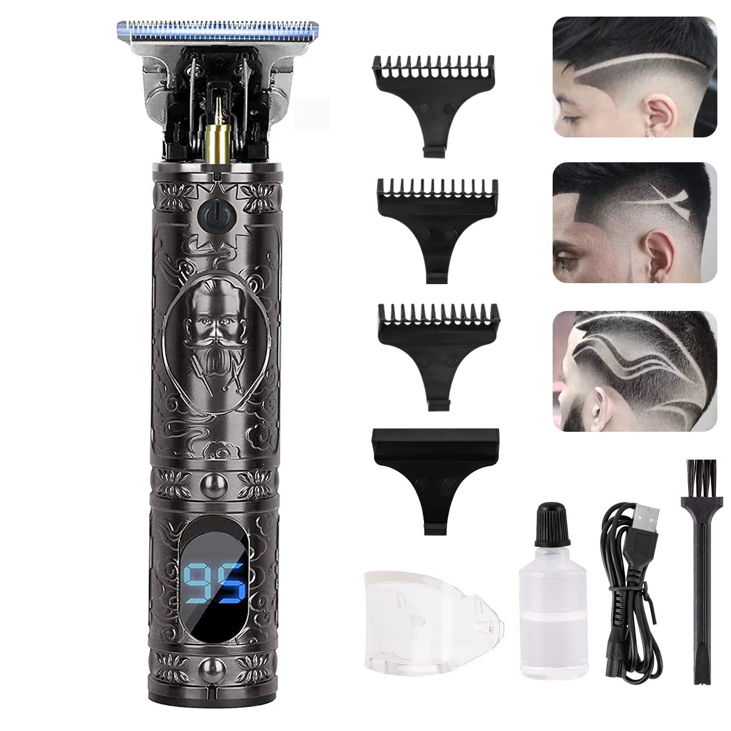 Amazon.com: Hair Trimmer for Men,Moziral Mens Hair Clippers Electric T ...