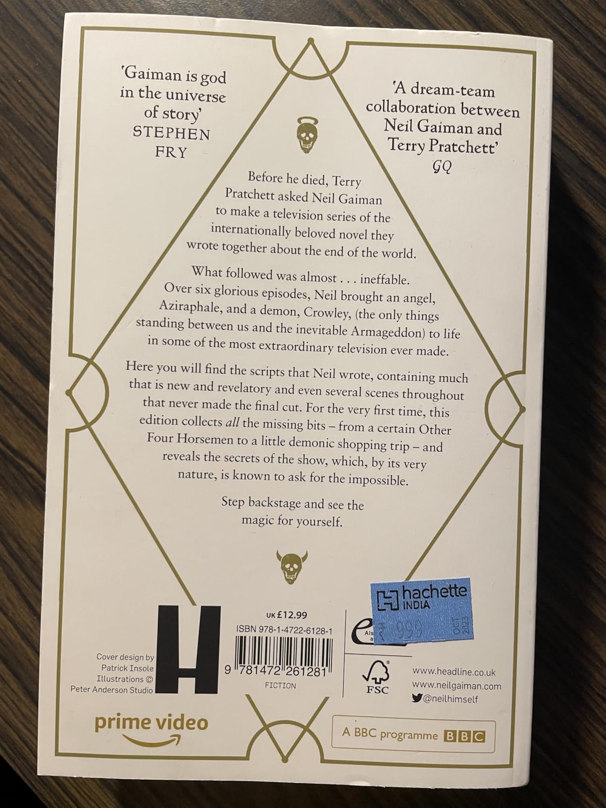 The Quite Nice and Fairly Accurate Good Omens Script Book : Gaiman ...