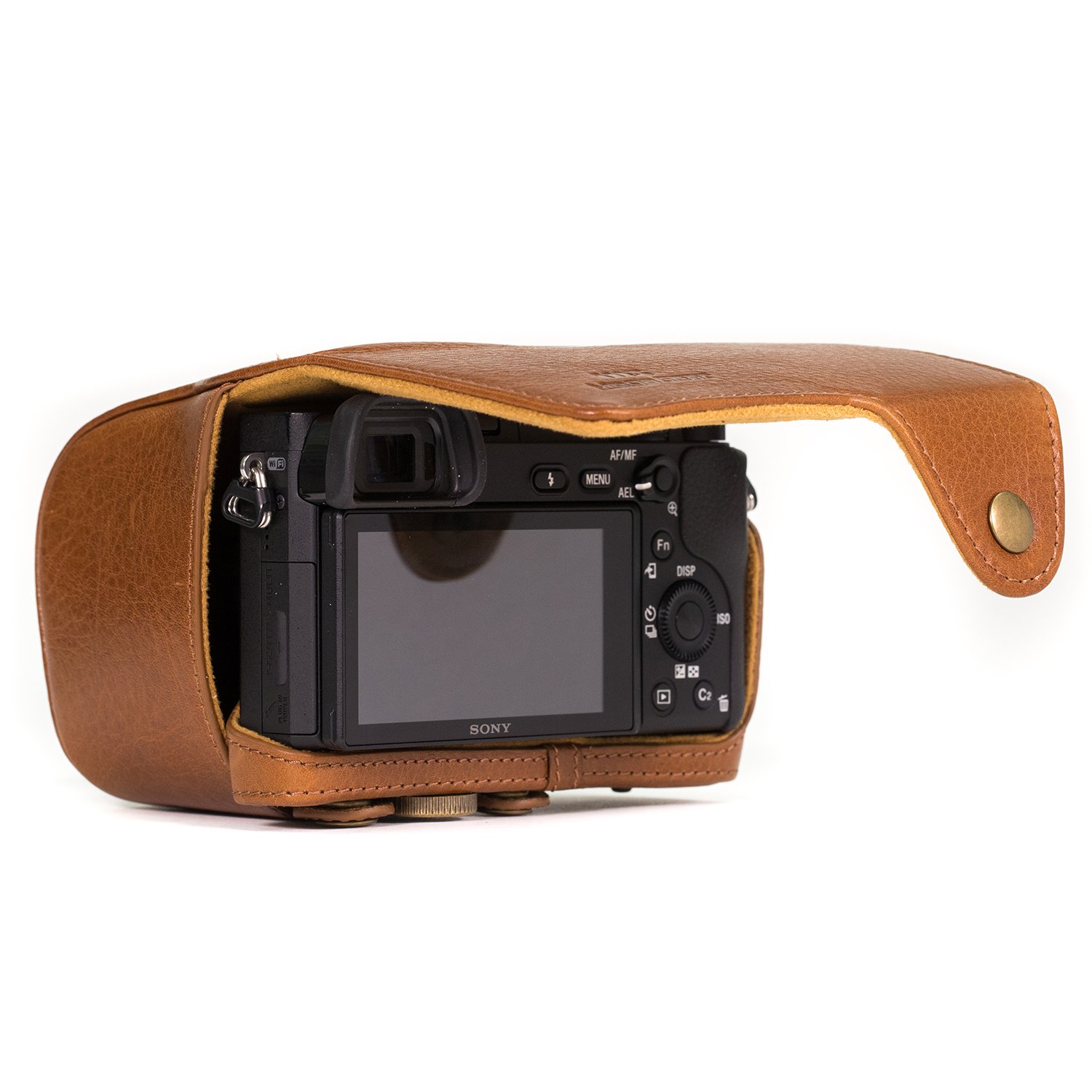 Sony A6000 Cameratas MegaGear Leather Camera Case Compatible With Sony ...