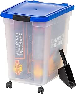 Amazon.com : IRIS USA 64 Qt Charcoal Storage Container with Gasket Seal ...