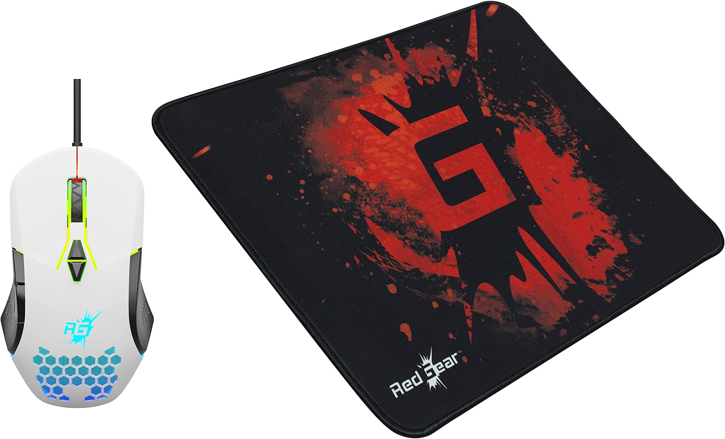 Amazon.in: Buy Redgear A-15 Wired Gaming Mouse with RGB, Semi-Honeycomb ...