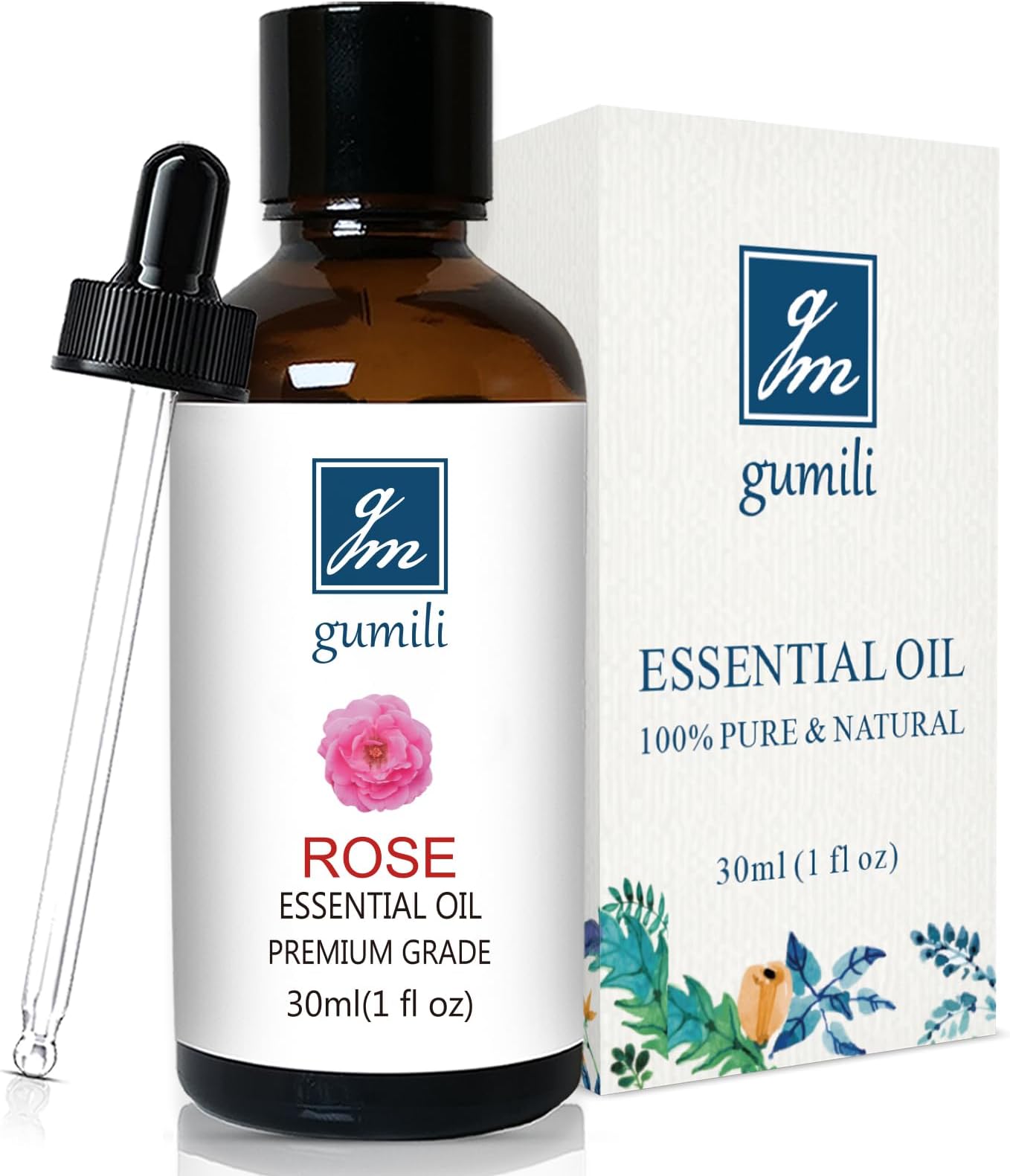 Amazon.com: Rose Essential Oil 100% Pure Organic Rose Oil for Diffuser ...