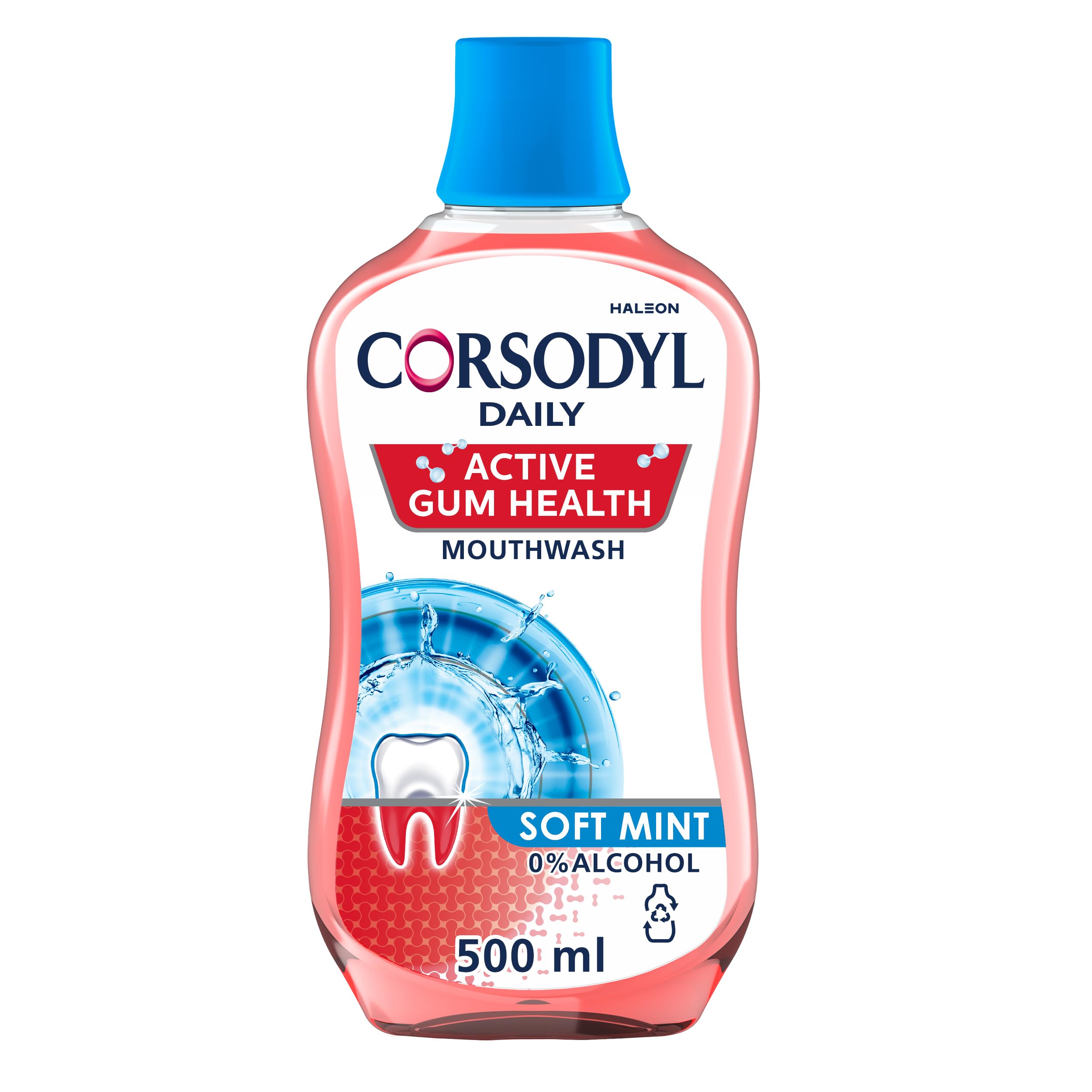 Corsodyl Mouthwash Daily Active Gum Health, Fluoride Mouthwash, Alcohol ...
