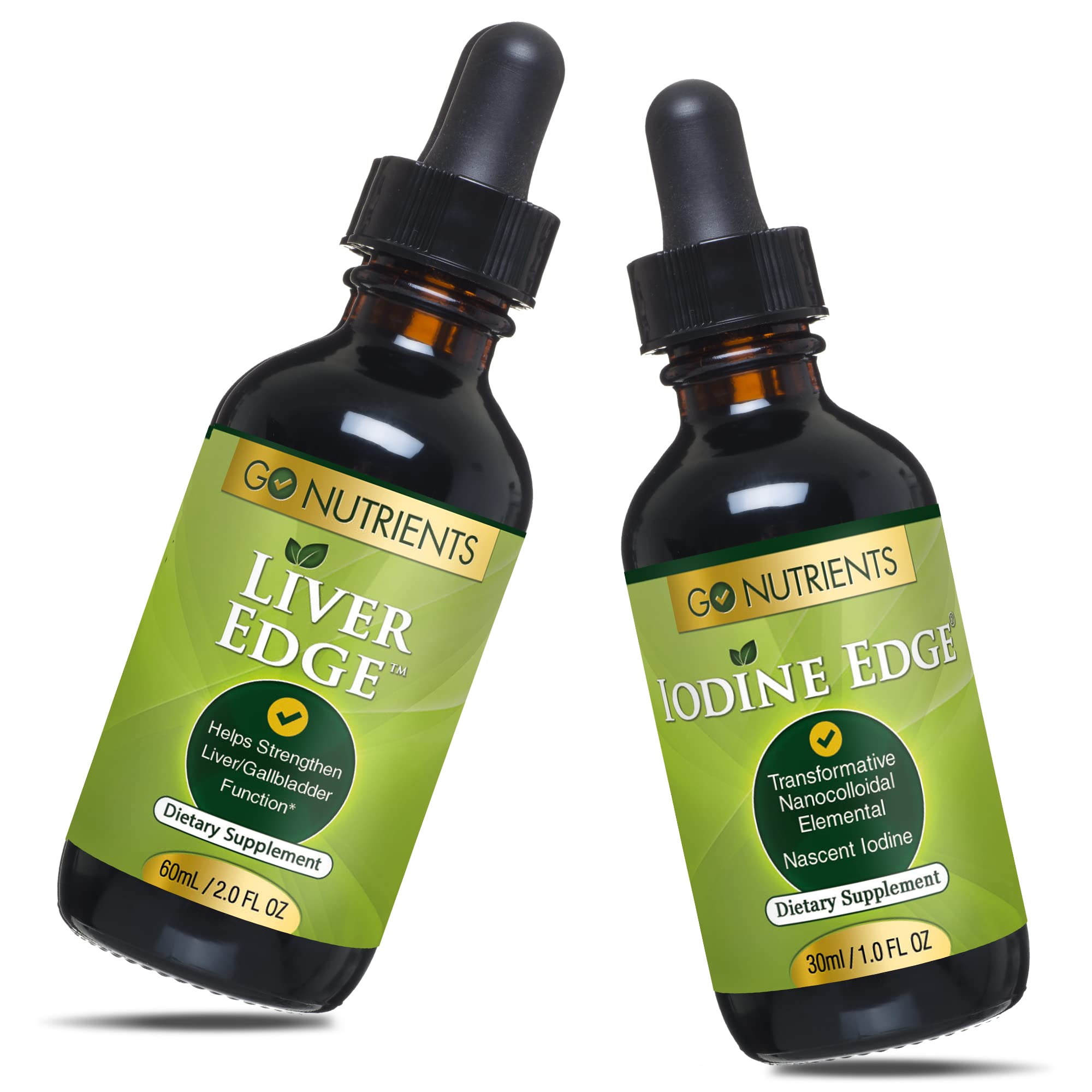 Amazon.com: Go Nutrients Liver Edge & Nascent Iodine Supplement | High ...