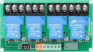 Amazon.com: ZCERA 4-Way 4-Channel Relay Module 30A high Current with ...