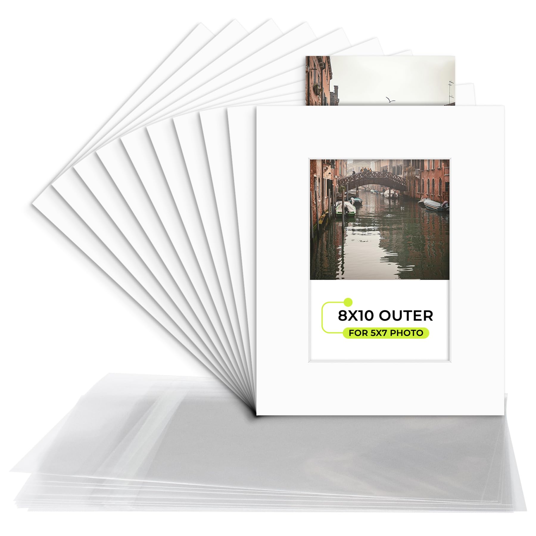 Amazon.com: Golden State Art, 10 Pack Acid-Free Cardboard Frames, 8x10 ...