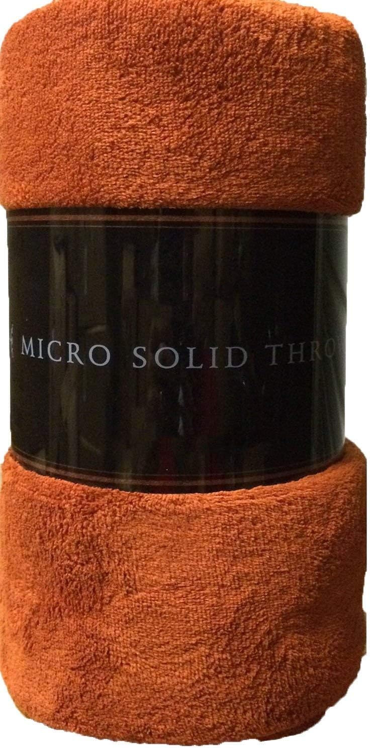 Amazon.com: Simple&Opulence Fall Rust Throw Blanket for Couch-Super ...