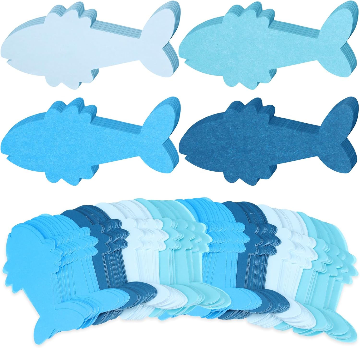 Amazon.com: Dunzoom 360 Pcs Fish Cutouts Paper Fish Cut Outs Fish Shape ...