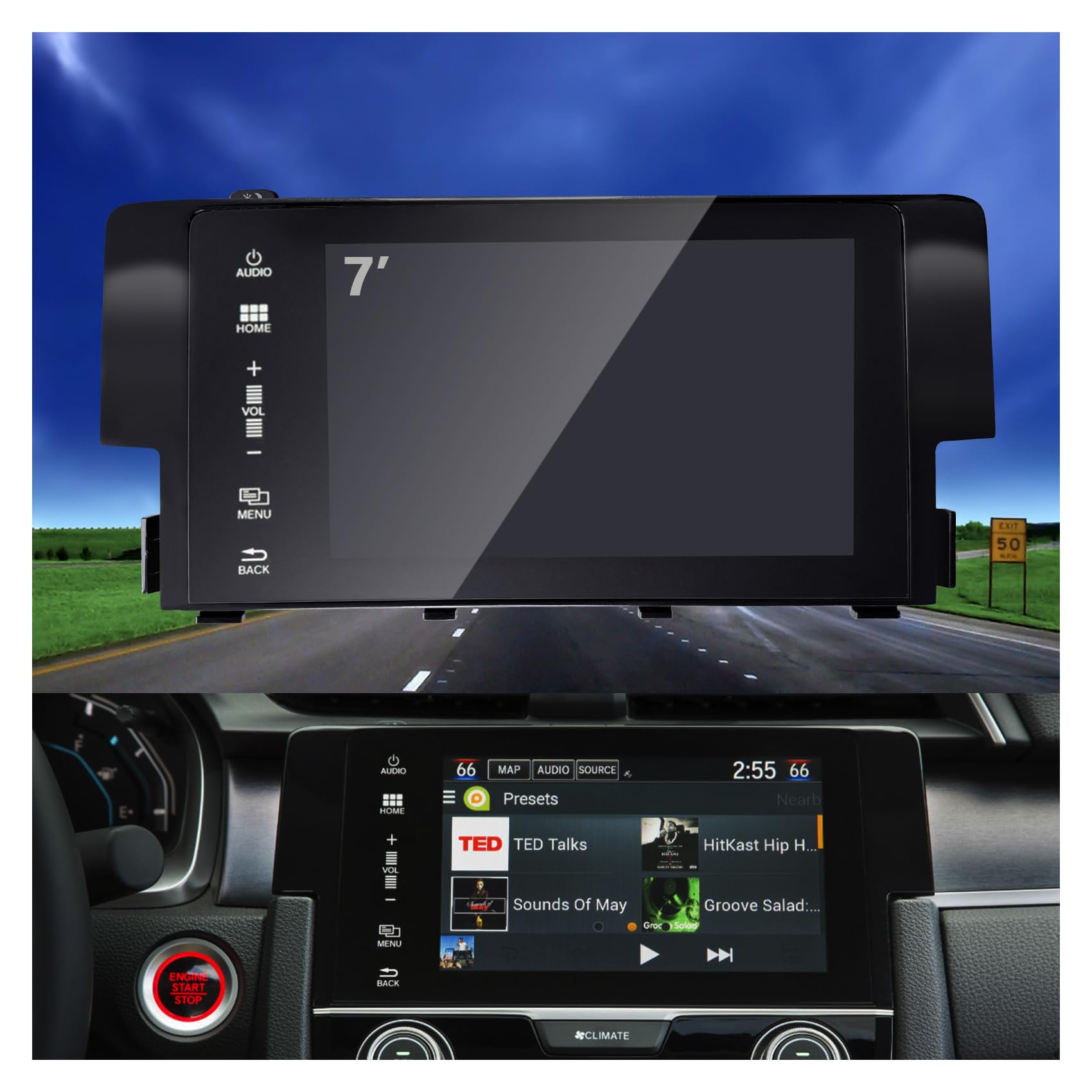 Amazon.com: Generic 7"" Display LCD Touch Screen Navigation Digitizer ...