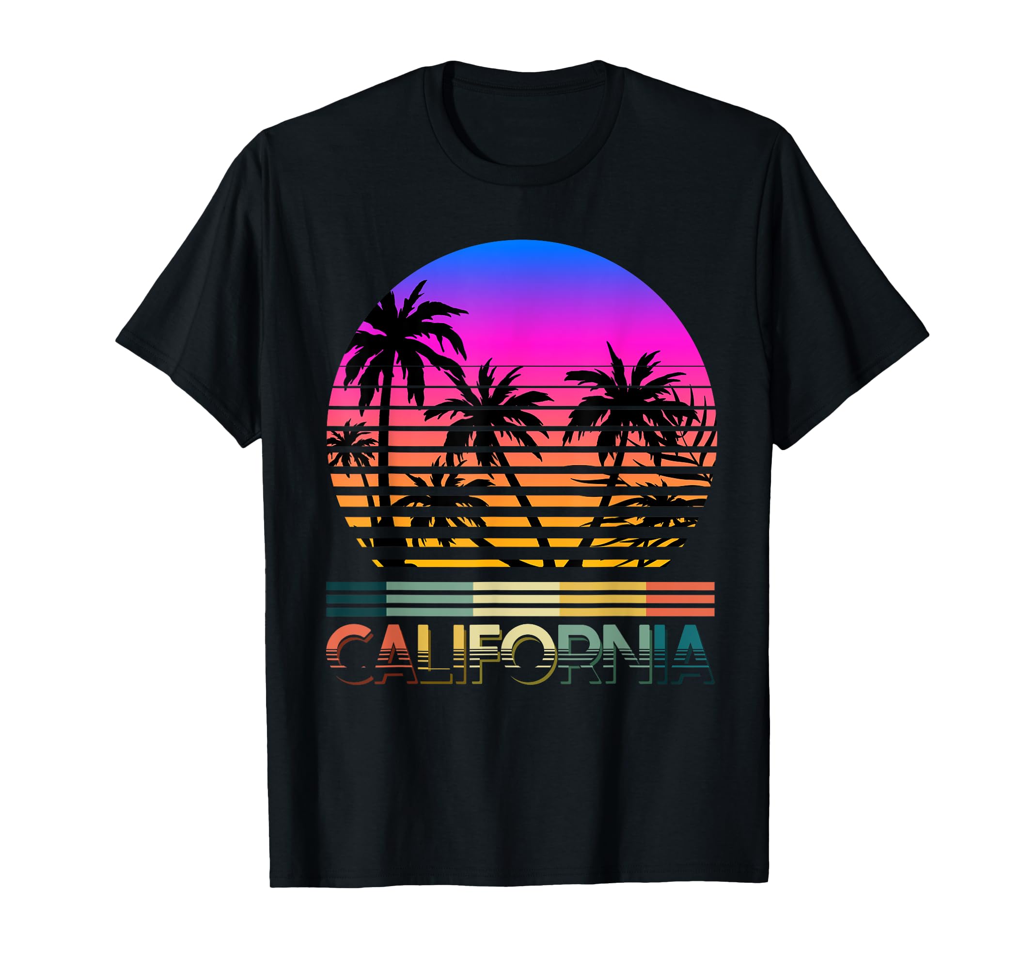 Amazon.com: Retro Beach Tropical Californian Summer CA California T ...