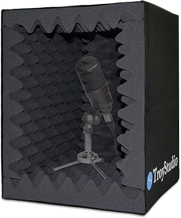 Amazon.com: TroyStudio Portable Vocal Booth, Large Foldable Microphone ...