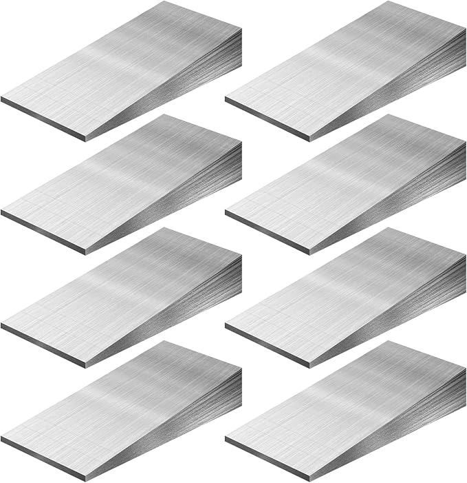 Amazon.com: YOUNTHYE 8PCS Metal Wedge Shims Triangle Flange Wedge Steel ...