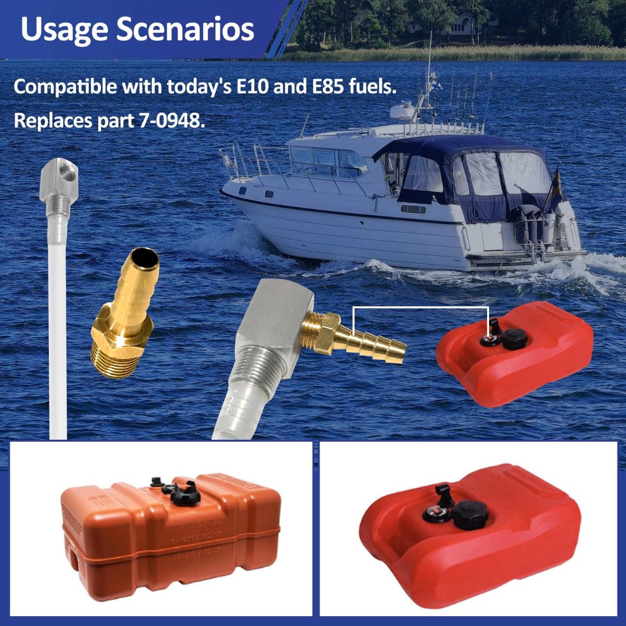 Snapklik.com : REPLACEMENTKITS.COM Universal 24" Marine Fuel Tank ...