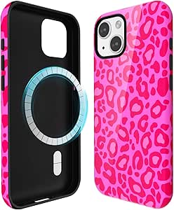 Amazon.com: Svanove for iPhone 13/ iPhone 14 Case Cheetah Print, Compatible with Magsafe ...