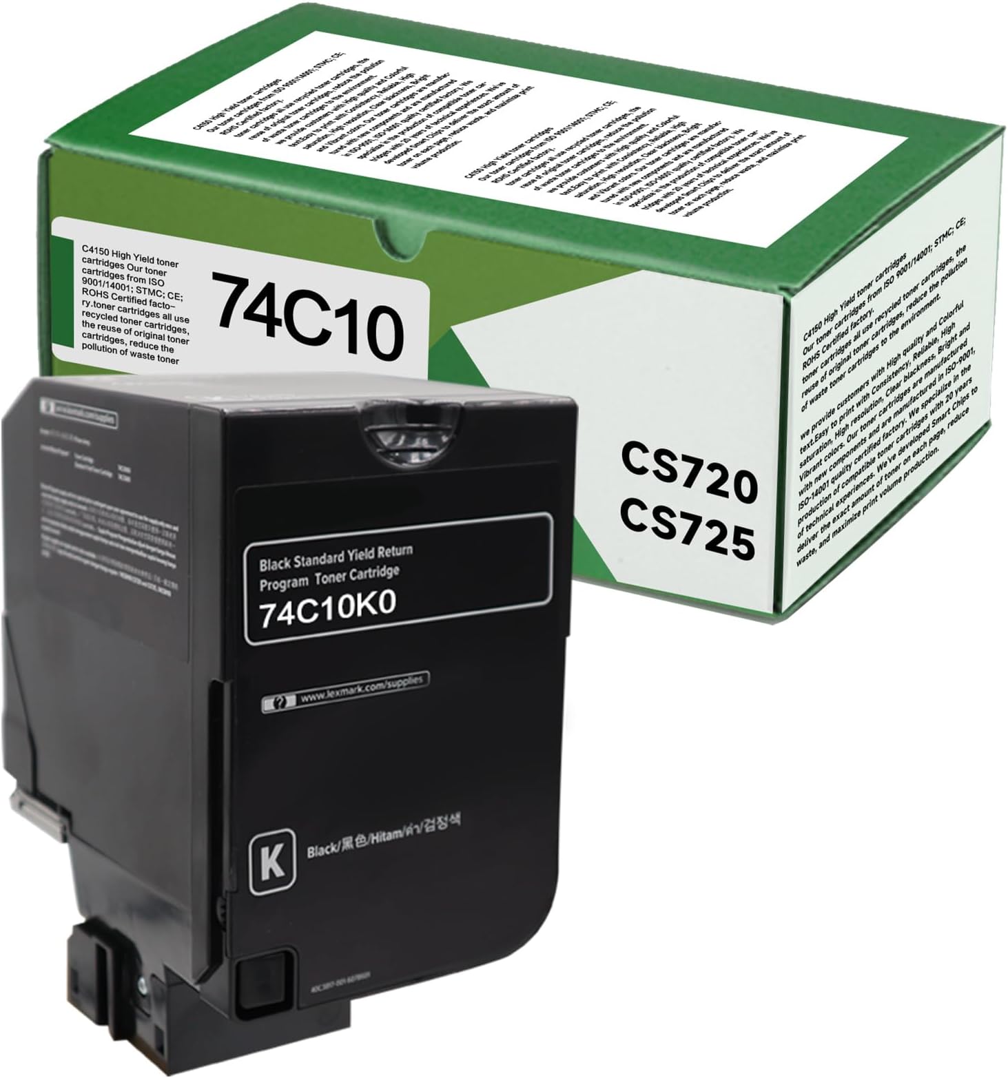 Amazon.com: Lexmark 74C1HK0 CS720, CS725 Black High Yield Return ...