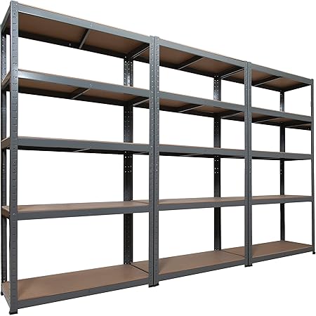 BiGDUG Heavy-Duty 4 Tier Garage Shelving - 450kg Capacity Per Shelf ...