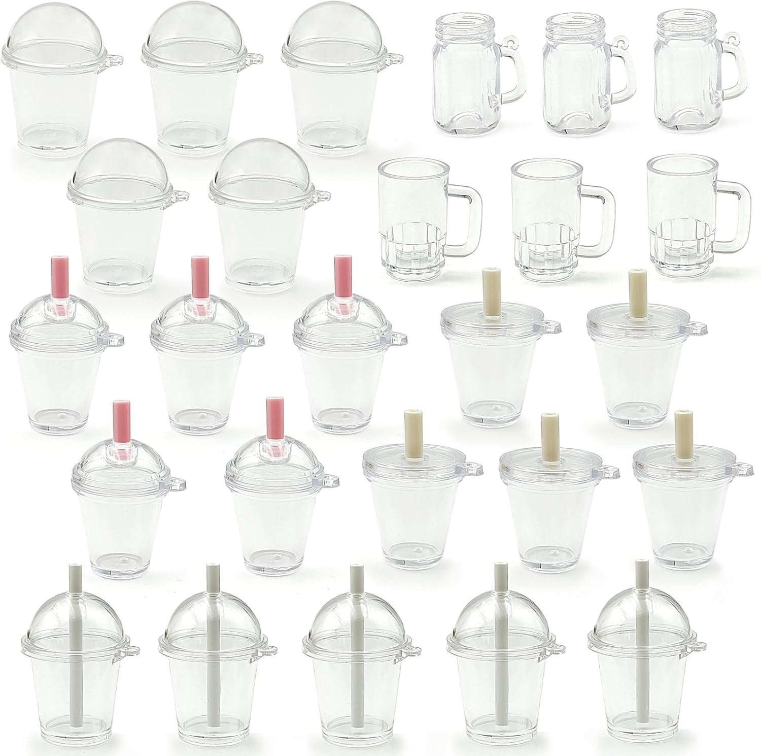 Amazon.com: Mini Transparent Coffee Cups Miniature Ice Cream Cups for ...